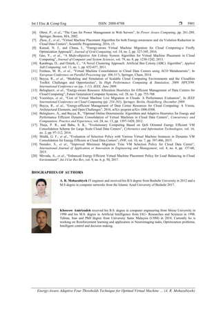 Energy-Aware Adaptive Four Thresholds Technique for Optimal Virtual ...