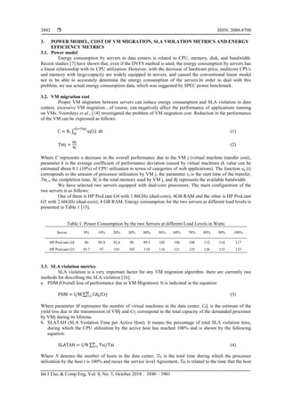 Energy-Aware Adaptive Four Thresholds Technique for Optimal Virtual Machine Placement | PDF