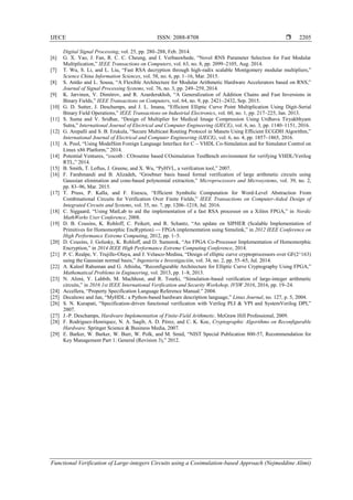 Functional Verification of Large-integers Circuits using a Cosimulation-based Approach | PDF ...