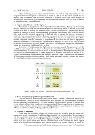 Performance assessment and analysis of development and operations based automation tools for ...