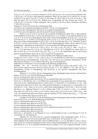 Fuzzy Homogeneous Bitopological Spaces | PDF