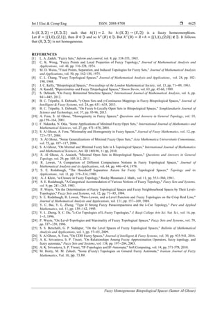 Fuzzy Homogeneous Bitopological Spaces | PDF