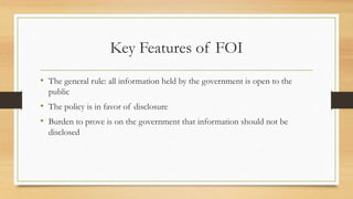 Freedom of Information for Local Government Units | PPTX