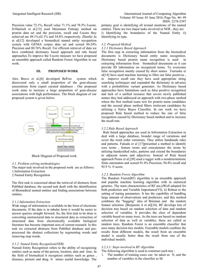 Relation Extraction Using Hybrid Approach And An Ensemble Algorithm Pdf