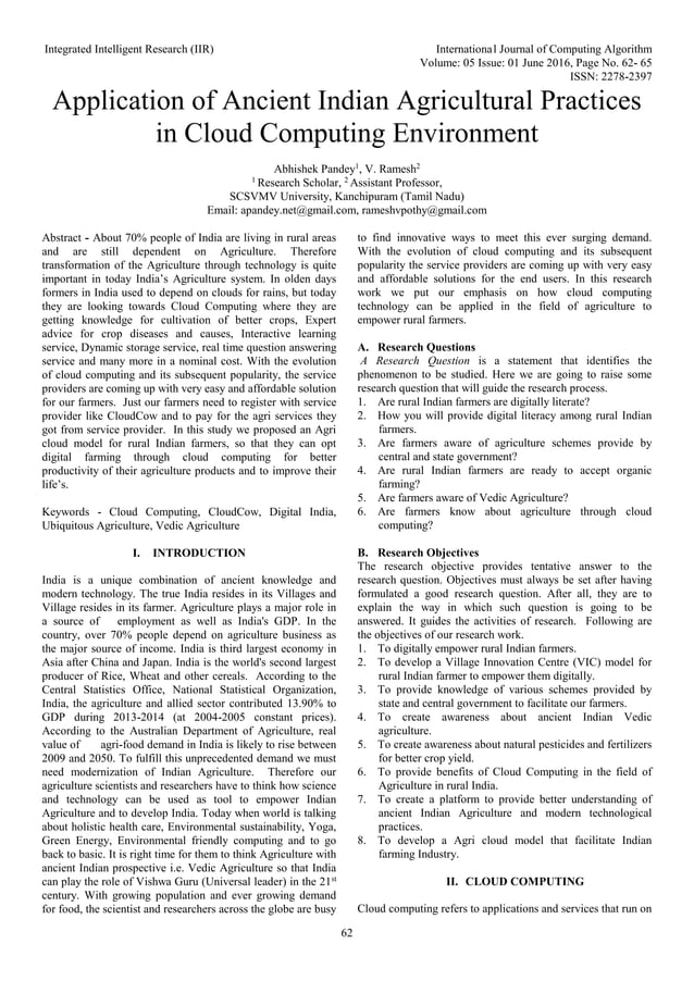 Application of Ancient Indian Agricultural Practices in Cloud Computing ...