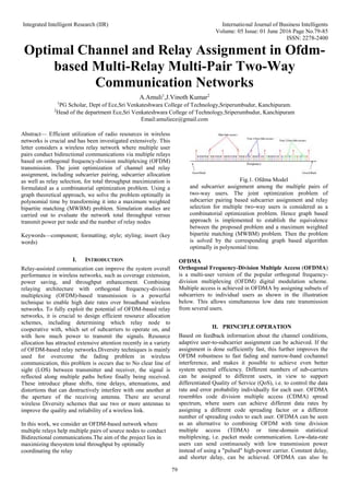 Optimal Channel and Relay Assignment in Ofdmbased Multi-Relay Multi-Pair Two-Way Communication ...