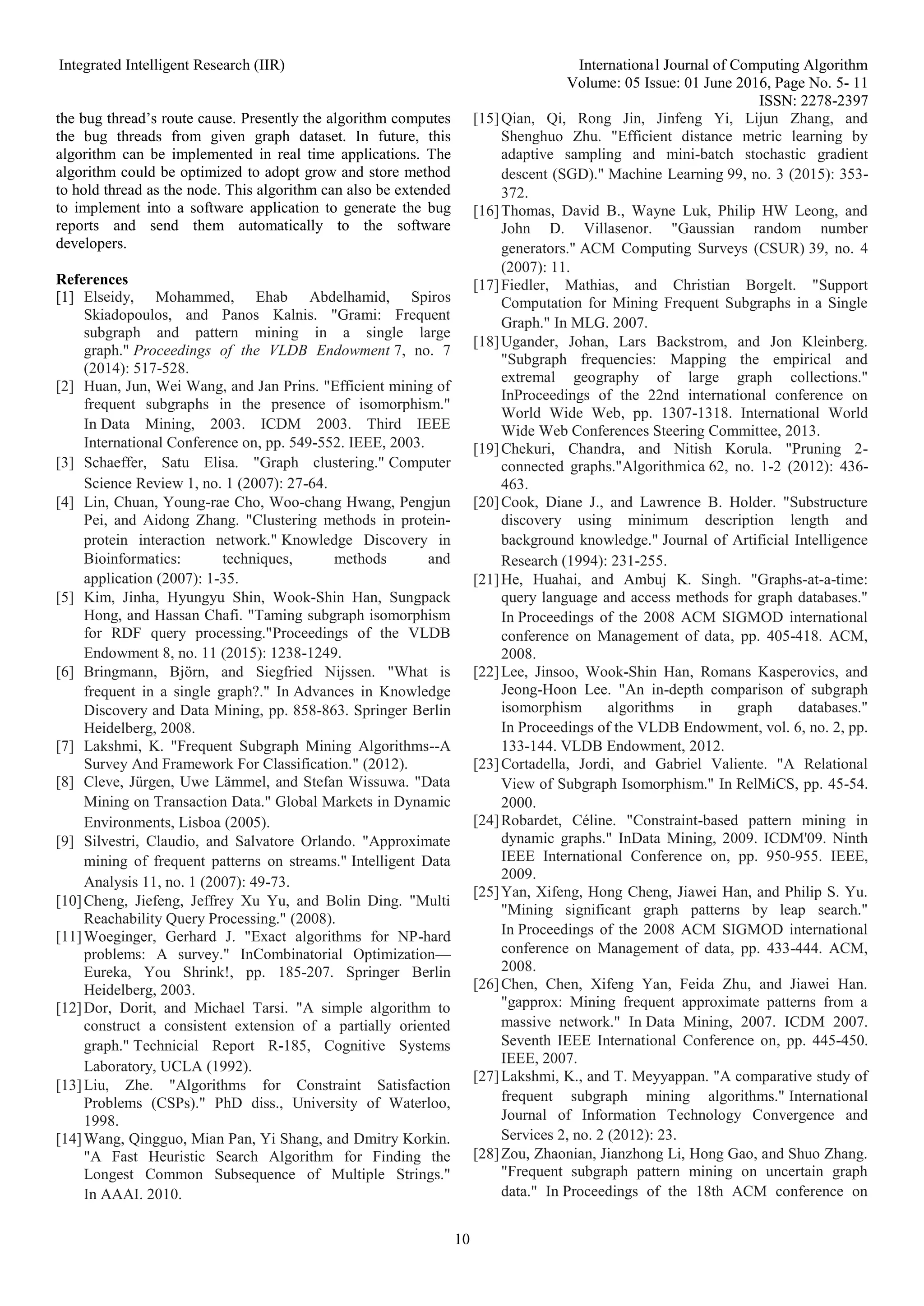 BugLoc: Bug Localization in Multi Threaded Application via Graph Mining Approach | DOC ...