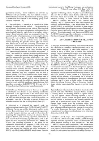 A Survey on Cluster Based Outlier Detection Techniques in Data Stream | PDF