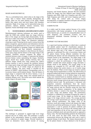 Feature Extraction in Content based Image Retrieval | DOCX | Databases | Computer Software and ...