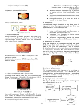 A Survey on Disease Prediction from Retinal Colour Fundus Images using Image Processing | DOCX