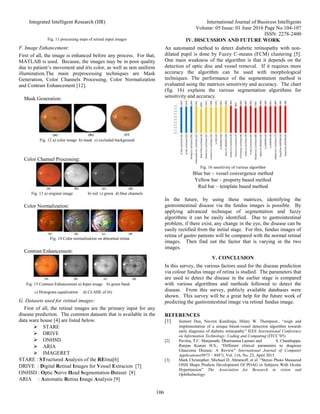 A Survey on Disease Prediction from Retinal Colour Fundus Images using Image Processing | PDF