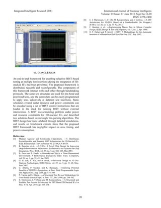 An Efficient Ic On chip Test Framework To Embed Tsv Testing In Memory ...