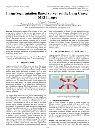 Image Segmentation Based Survey on the Lung Cancer MRI Images | PDF