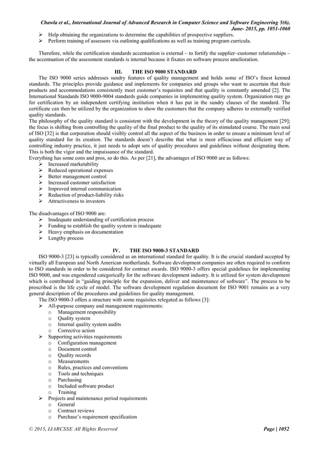 A Review of the Concept of ISO Standard 9000 Family | PDF