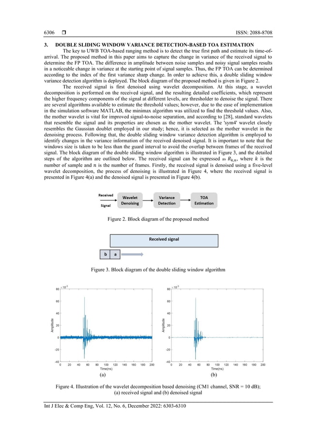 Double sliding window variance detection-based time-of-arrival estimation in ultra-wideband ...