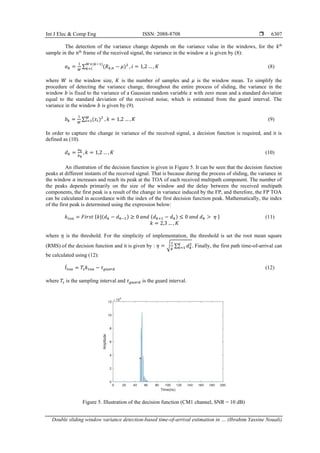 Double sliding window variance detection-based time-of-arrival estimation in ultra-wideband ...