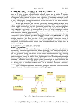 Converting UML Class Diagrams into Temporal Object Relational DataBase | PDF