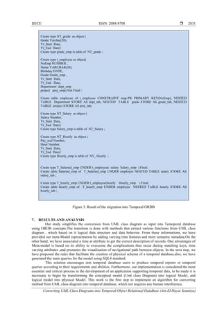 Converting UML Class Diagrams into Temporal Object Relational DataBase | PDF