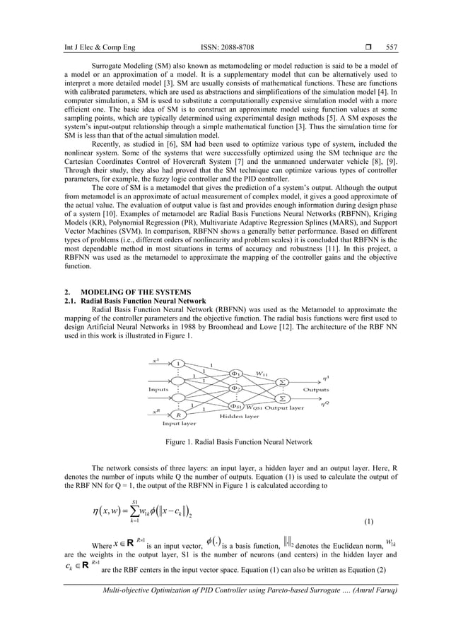 Multi Objective Optimization Of Pid Controller Using Pareto Based Surrogate Modeling Algorithm