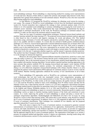 Enhanced sentiment analysis based on improved word embeddings and XGboost | PDF