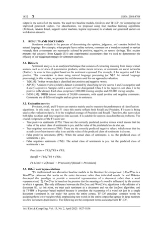 Enhanced sentiment analysis based on improved word embeddings and XGboost | PDF