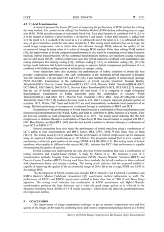 Survey of Hybrid Image Compression Techniques | PDF | Data Storage and Warehousing | Computing