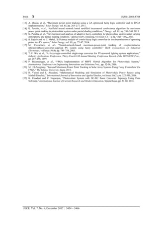 VHDL Based Maximum Power Point Tracking of Photovoltaic Using Fuzzy Logic Control | PDF ...