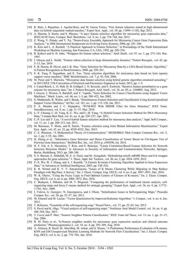 Effect of Feature Selection on Gene Expression Datasets Classification Accuracy | PDF