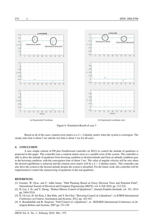 Attitude Control of Quadrotor Using PD Plus Feedforward Controller on ...