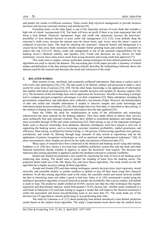 Supervised and unsupervised data mining approaches in loan default prediction | PDF