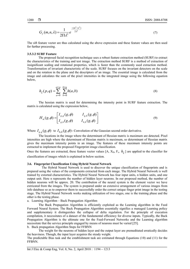 An Efficient Fingerprint Identification using Neural Network and BAT Algorithm | PDF
