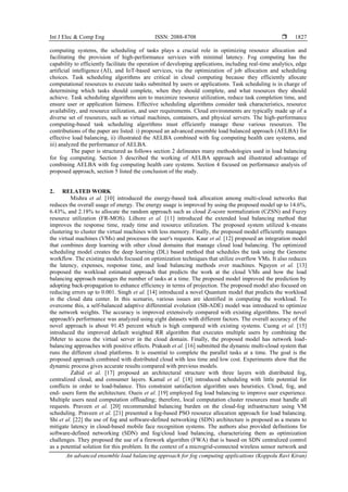 An advanced ensemble load balancing approach for fog computing applications | PDF