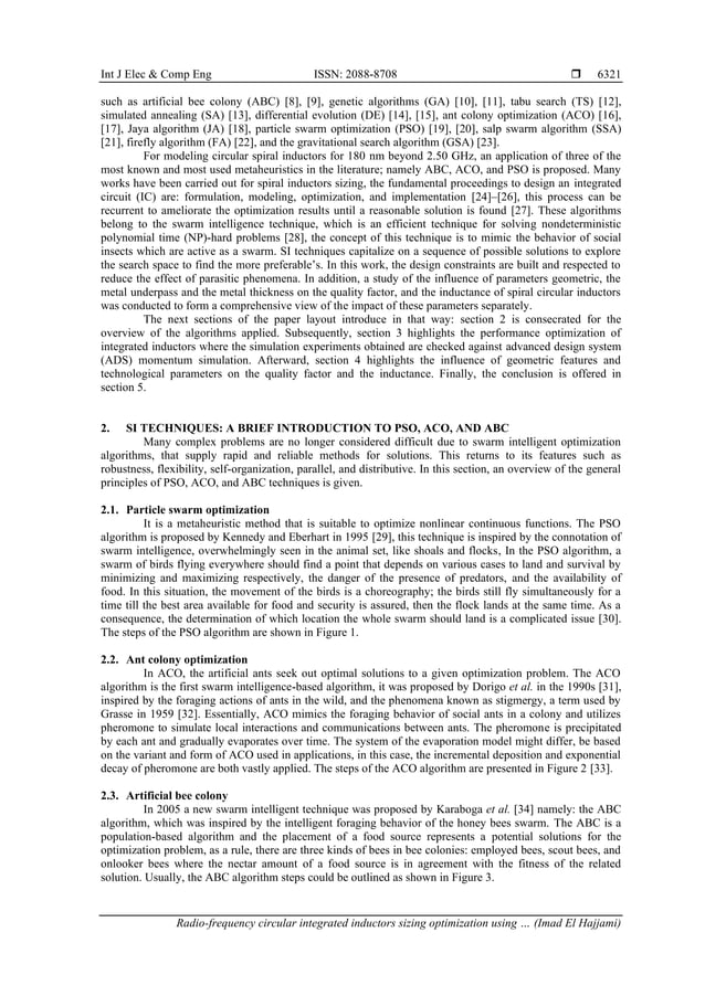 Radio-frequency circular integrated inductors sizing optimization using ...