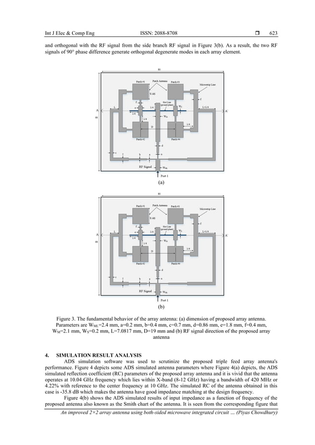 An improved 2×2 array antenna using both-sided microwave integrated circuit technology for ...