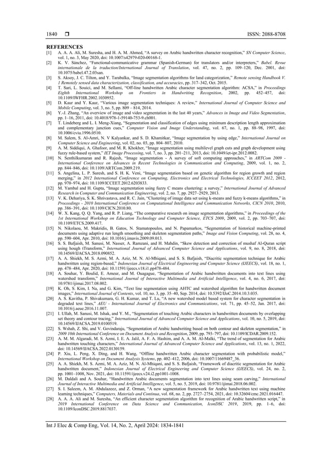 Segmentation Techniques For Arabic Handwritten A Review Pdf Photo Editing Software