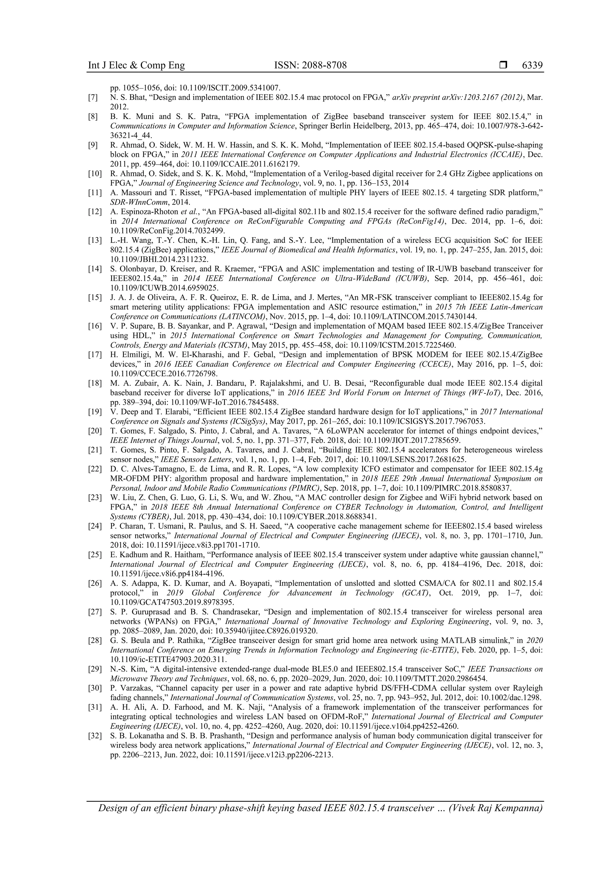 Design of an efficient binary phase-shift keying based IEEE 802.15.4 ...