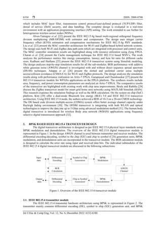 Design of an efficient binary phase-shift keying based IEEE 802.15.4 transceiver architecture ...