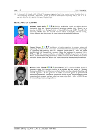 An optimized 128-bit cellular automata-based hash function for authentication of data at rest ...