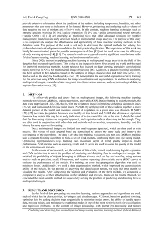 Predicting and detecting fires on multispectral images using machine learning methods | PDF ...