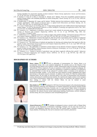 Predicting and detecting fires on multispectral images using machine learning methods | PDF ...