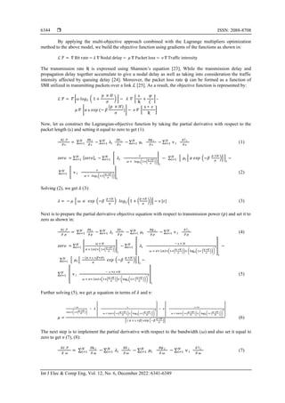 Optimized reduction approach of congestion in mobile ad hoc network based on Lagrange multiplier ...