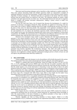 Rule Optimization of Fuzzy Inference System Sugeno using Evolution Strategy for Electricity ...