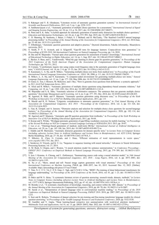 Development of system for generating questions, answers, distractors using transformers | PDF