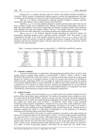 Development of system for generating questions, answers, distractors using transformers | PDF