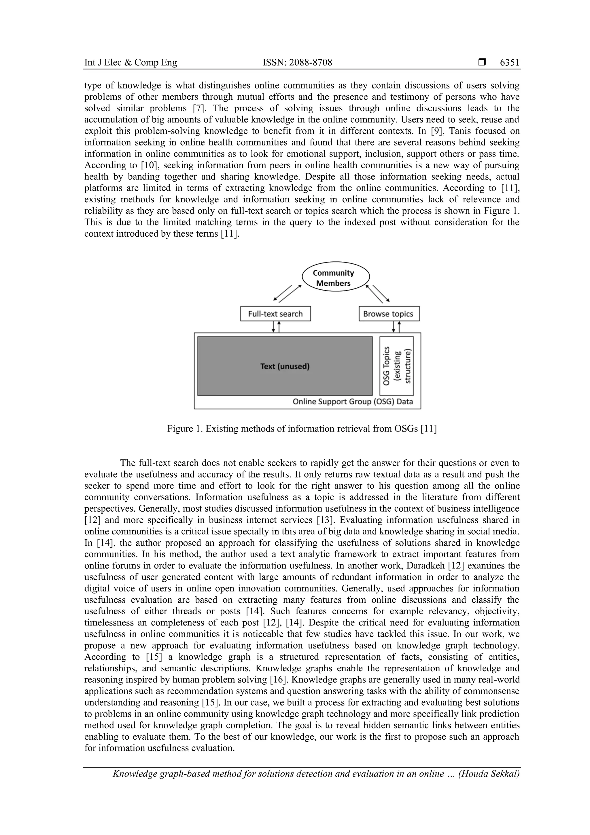 Knowledge Graph Based Method For Solutions Detection And Evaluation In
