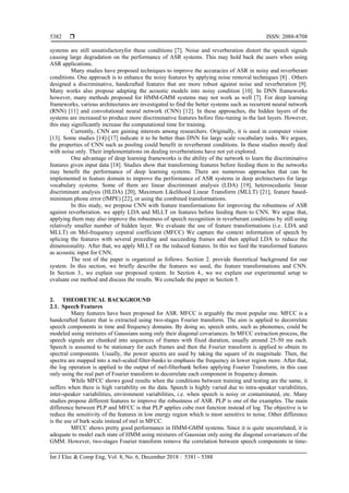 Convolutional Neural Network and Feature Transformation for Distant Speech Recognition | PDF ...