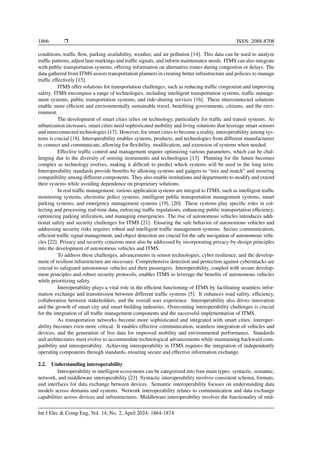 Interoperability for intelligent traffic management systems in smart ...