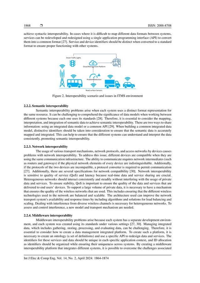 Interoperability for intelligent traffic management systems in smart ...