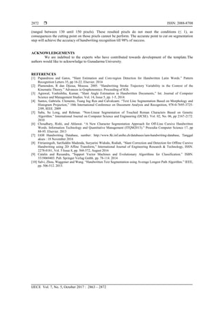 Cursive Handwriting Segmentation Using Ideal Distance Approach | PDF | Desktop Publishing ...