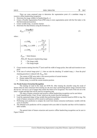 Cursive Handwriting Segmentation Using Ideal Distance Approach | PDF | Desktop Publishing ...